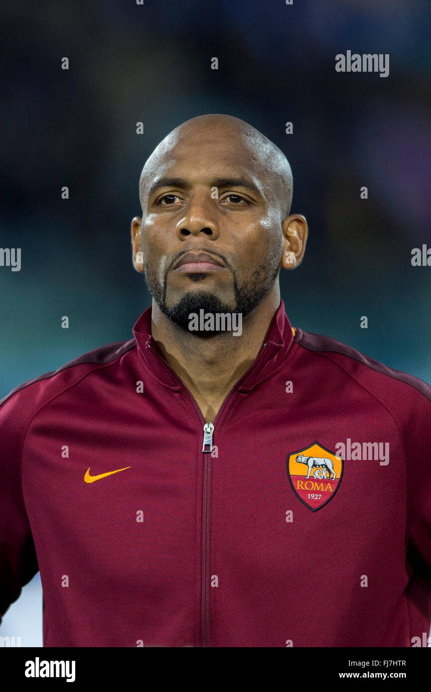 Empoli, Italy. 27th Feb, 2016. Maicon (Roma) Football/Soccer : Italian ...