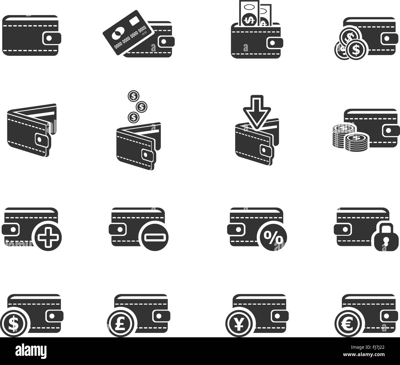 set of money icons Stock Vector Image & Art - Alamy