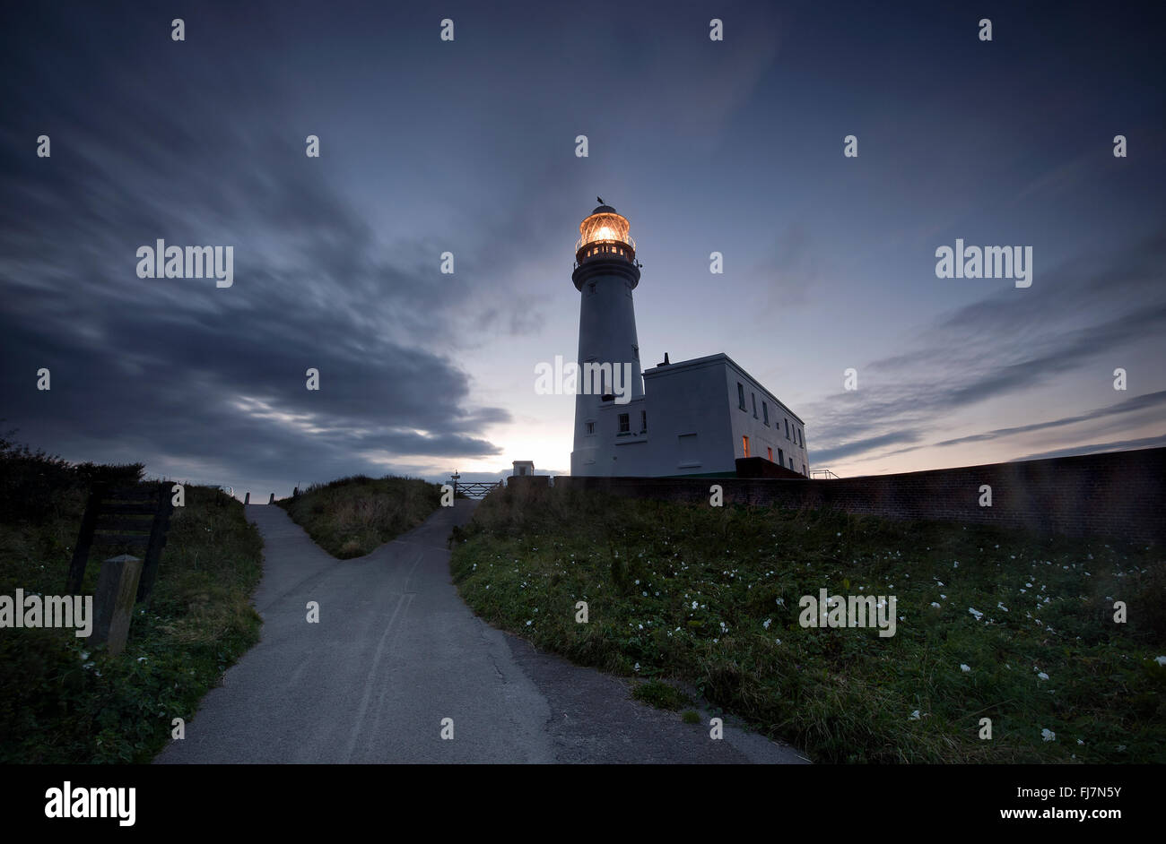 Flamborough Head lighthouse, Yorkshire, UK Stock Photo - Alamy