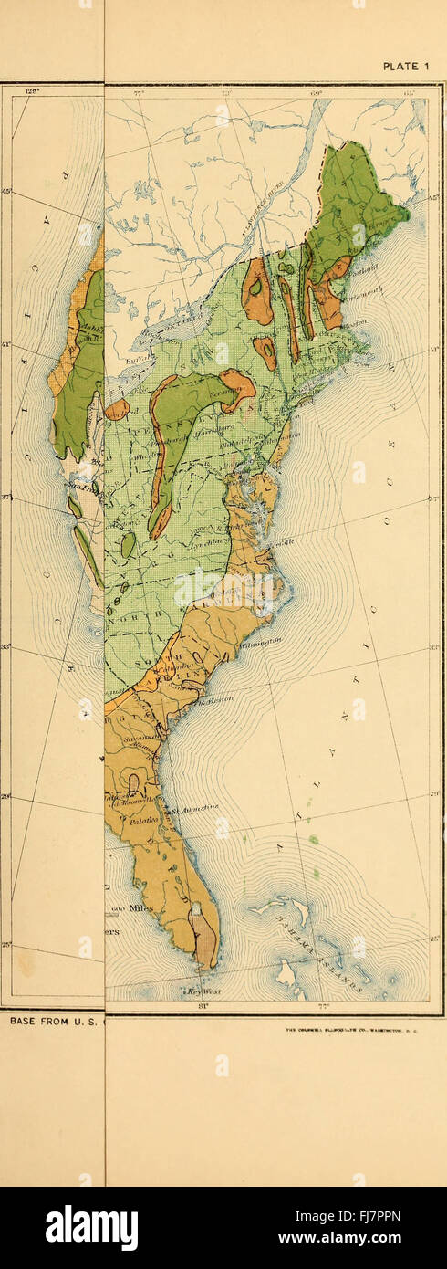 A study of how vegetation in the United States is distributed according ...