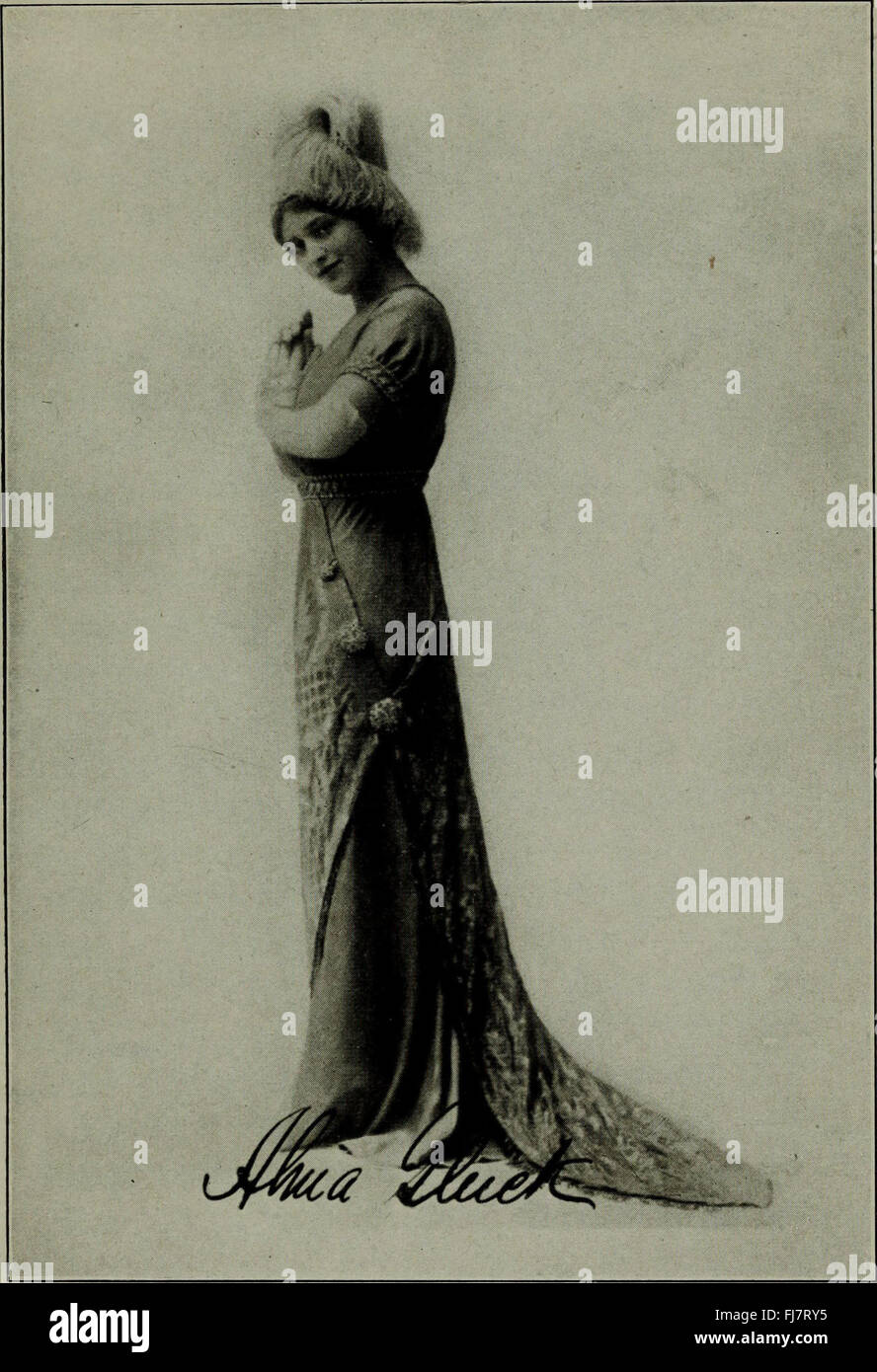A 1912 publication detailing the careers of prominent opera singers of ...