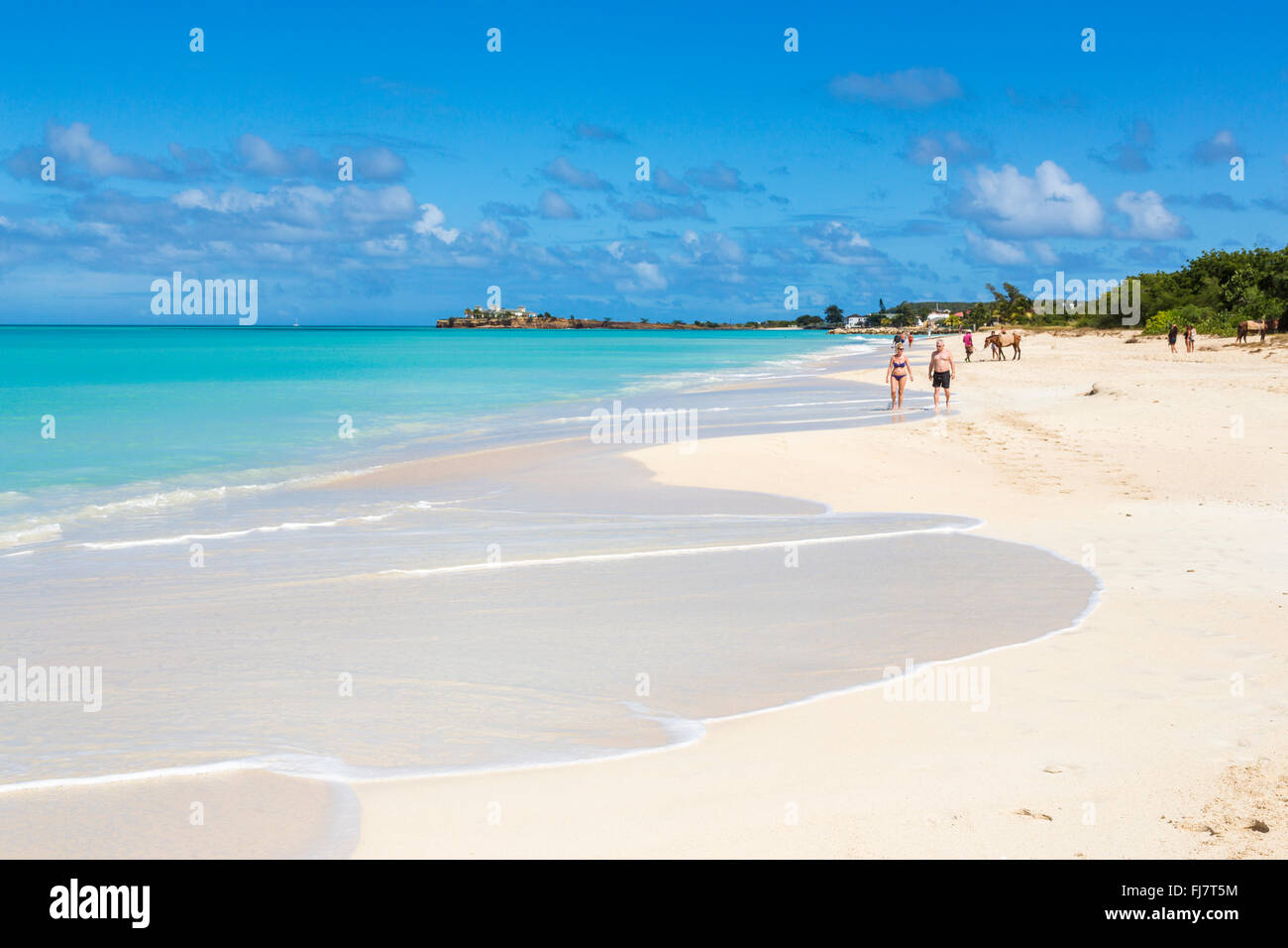 Runaway Beach on Runaway Bay, by Dickenson Bay, north Antigua, Antigua ...