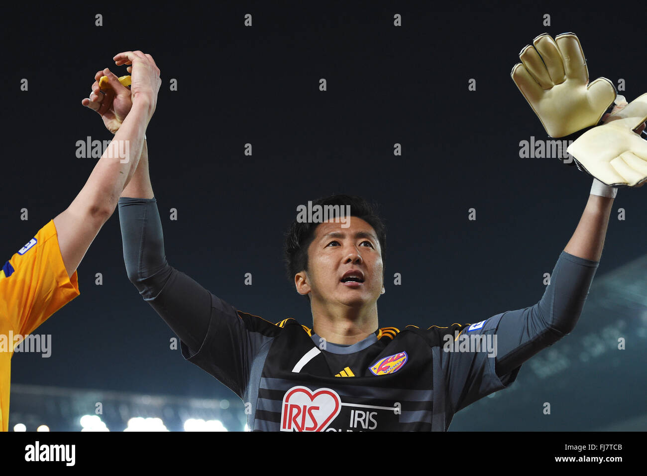 Nissan Stadium, Kanagawa, Japan. 27th Feb, 2016. Yuji Rokutan (Vegalta ...