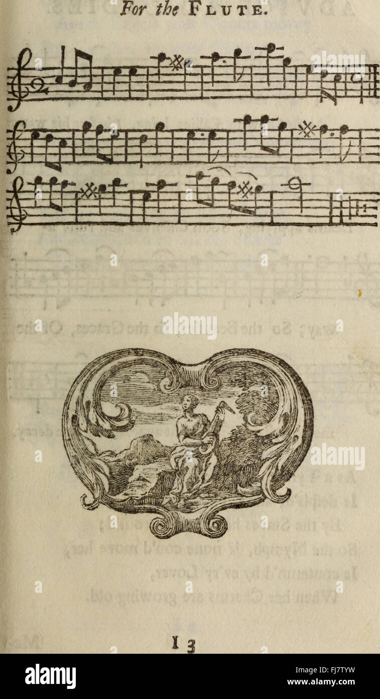 A musical collection from 1729 featuring selected songs set for violin ...