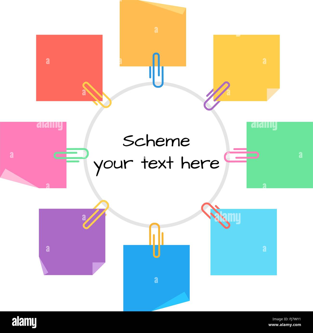 information circle sticky note paper Stock Vector Image & Art - Alamy