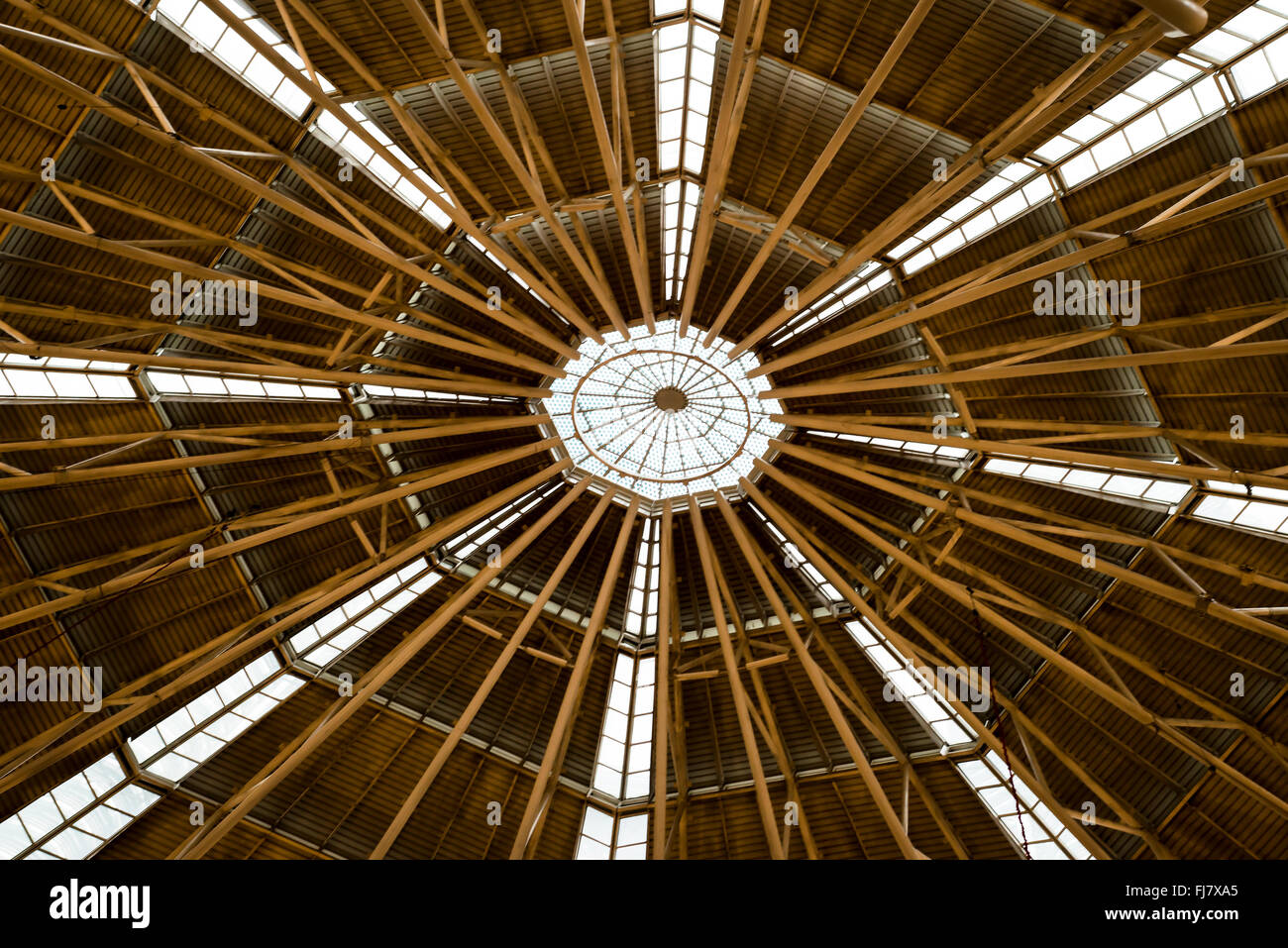 Abstract circular ceiling architectural background Stock Photo - Alamy