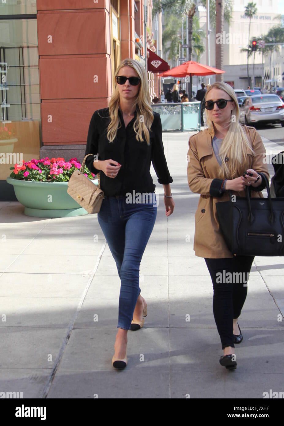 Nicky Hilton Rothschild goes shopping in Beverly Hills with a friend ...