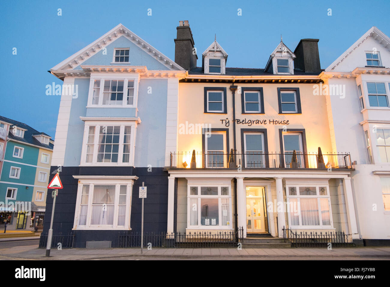 Marine Terrace,Aberystwyth. Victorian Promenade overlooking sea at ...