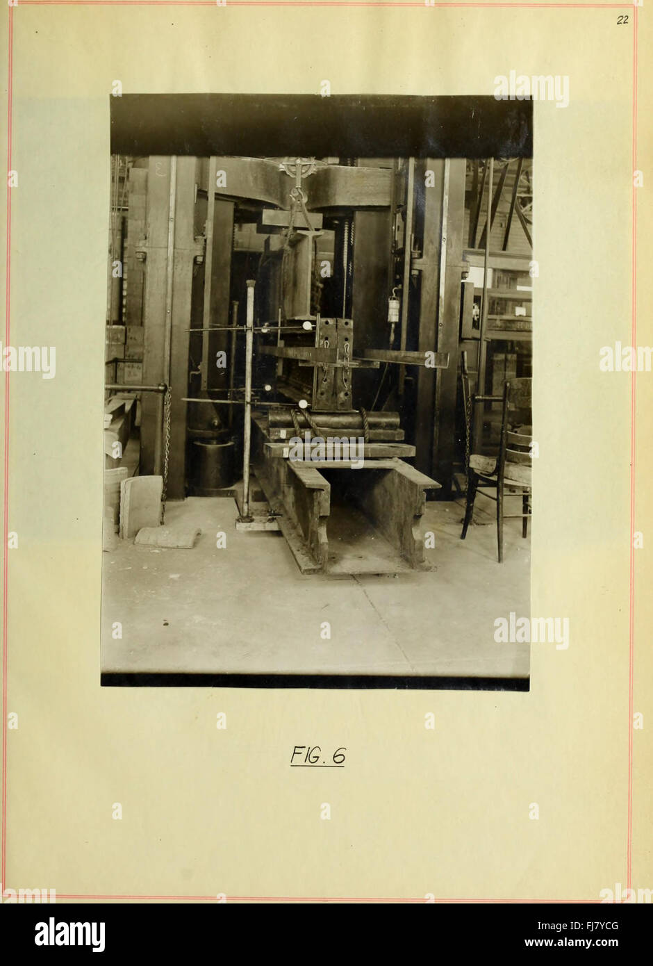 Engineering study focused on the transverse testing of I-beams and ...