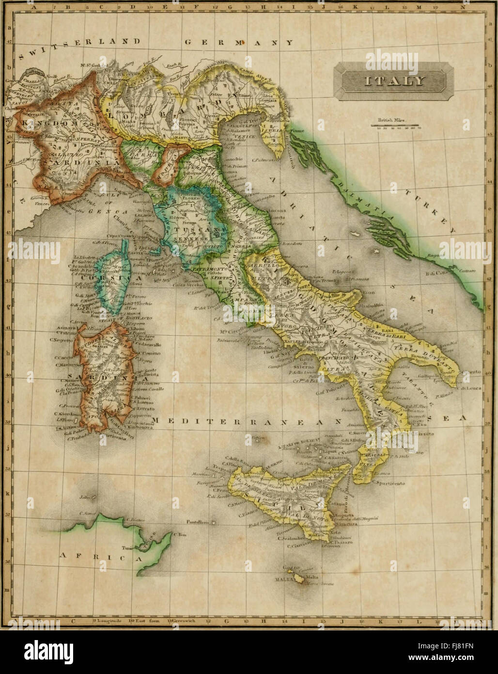 A New Universal Atlas of the World (1825), a 19th-century cartographic ...