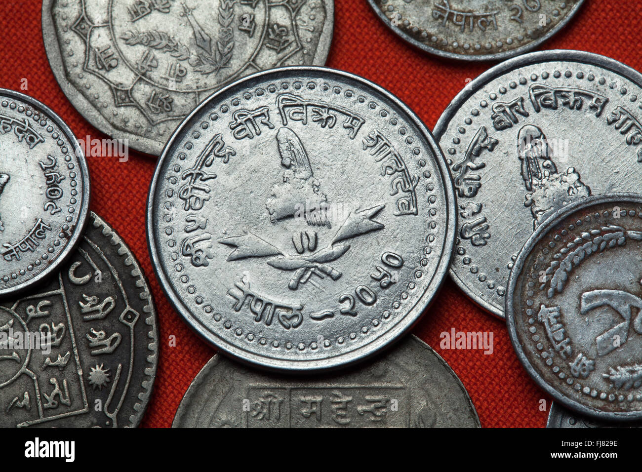 Nepalese coin money hi-res stock photography and images - Alamy