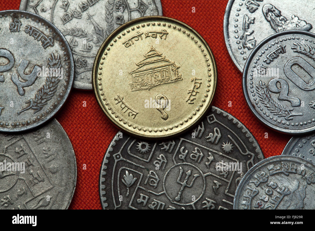 Coins nepal nepalese rupee coins hi-res stock photography and images ...
