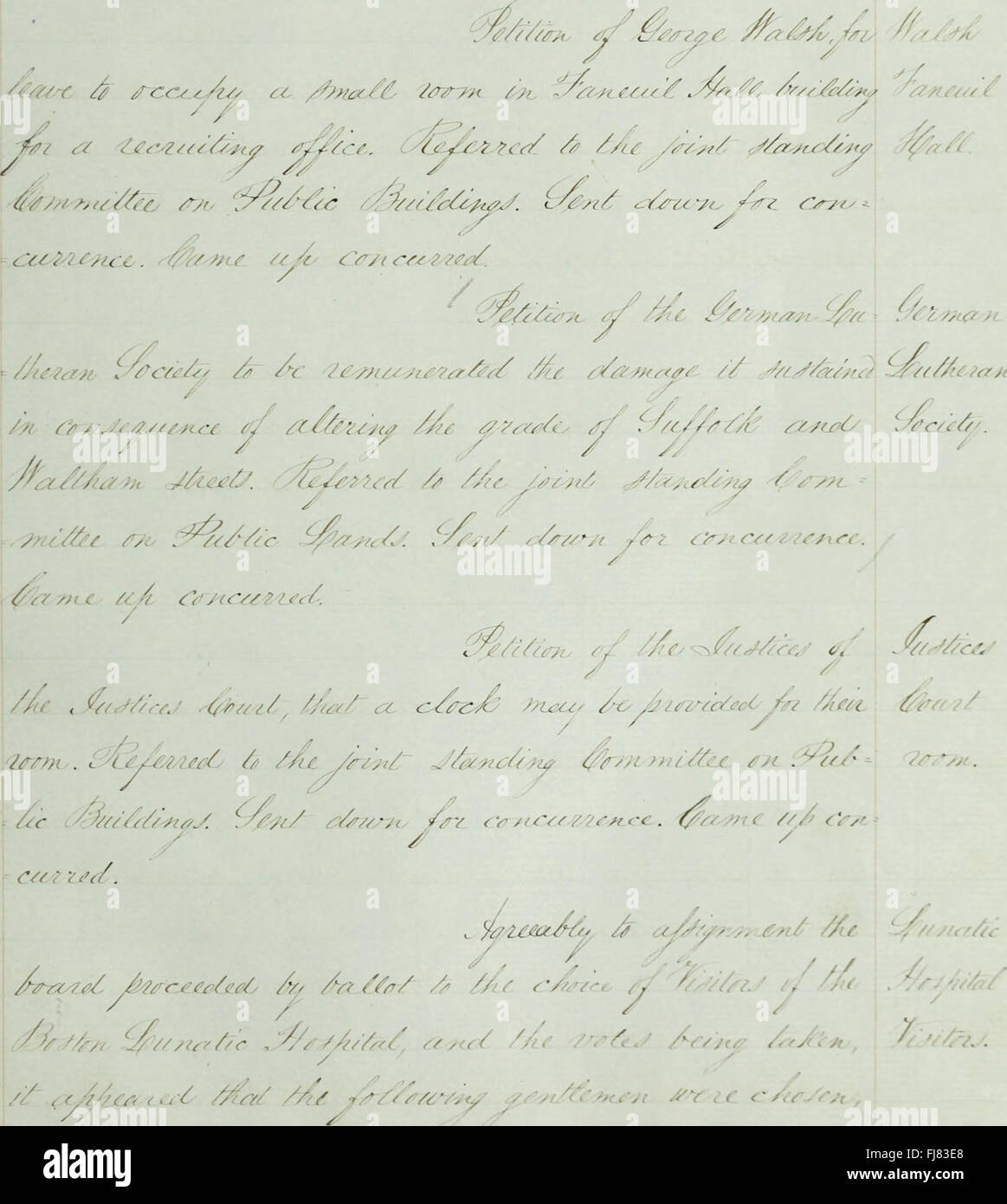 A record of the proceedings from the Boston City Council in 1847 ...