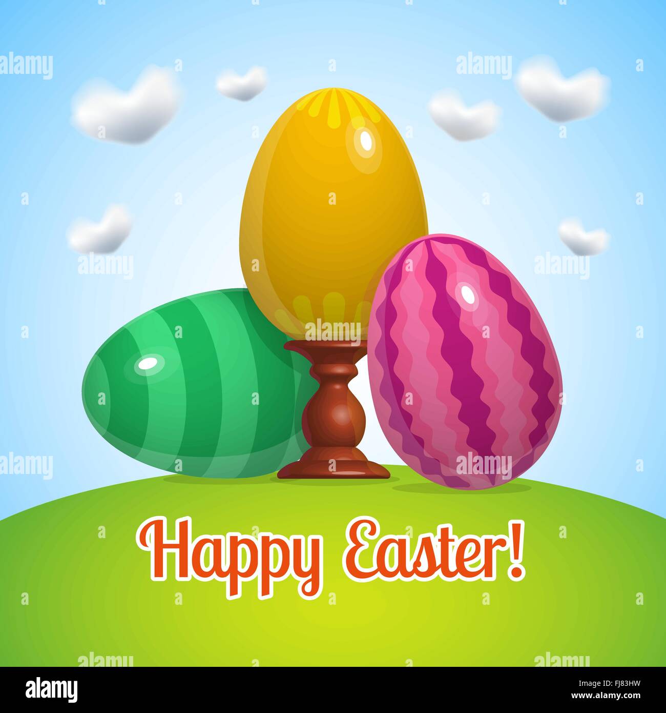 Three blue eggs Stock Vector Images - Alamy