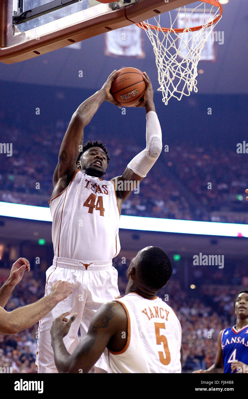 Feb 29, 2016. Prince Ibeh #44 of the Texas Longhorns in action vs the ...