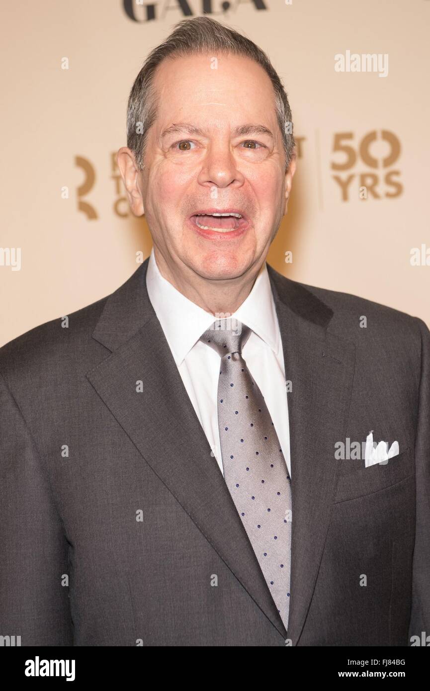 New York, NY, USA. 29th Feb, 2016. Peter Bartlett at arrivals for Roundabout Theatre Company ...