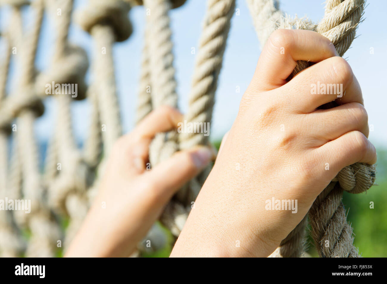 Hand holding netting hi-res stock photography and images - Alamy