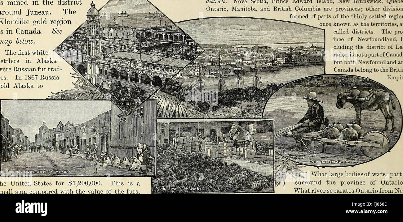 A detailed geography book from 1899, focusing on world geography ...