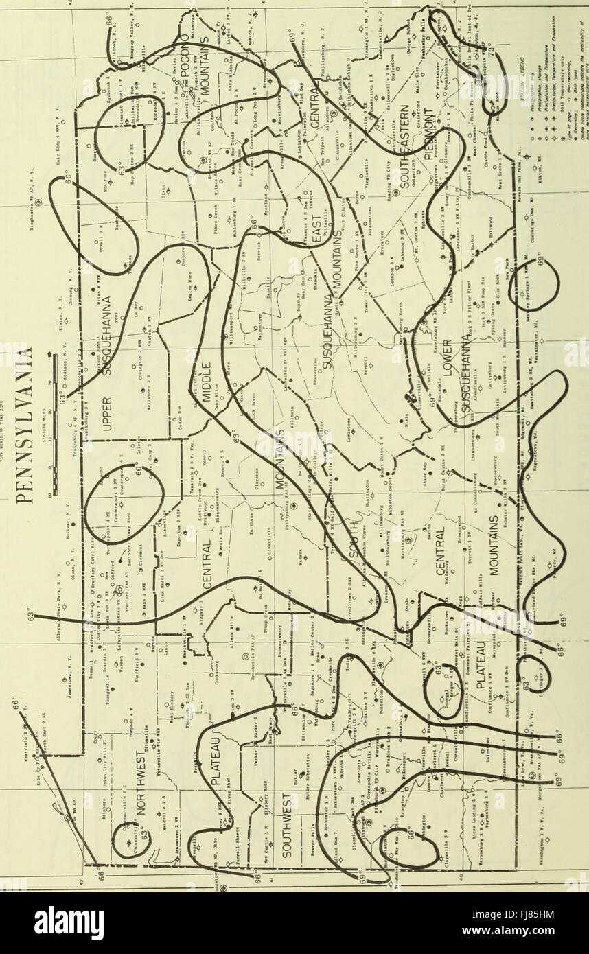 Climatological data from Pennsylvania in 1960, providing detailed ...