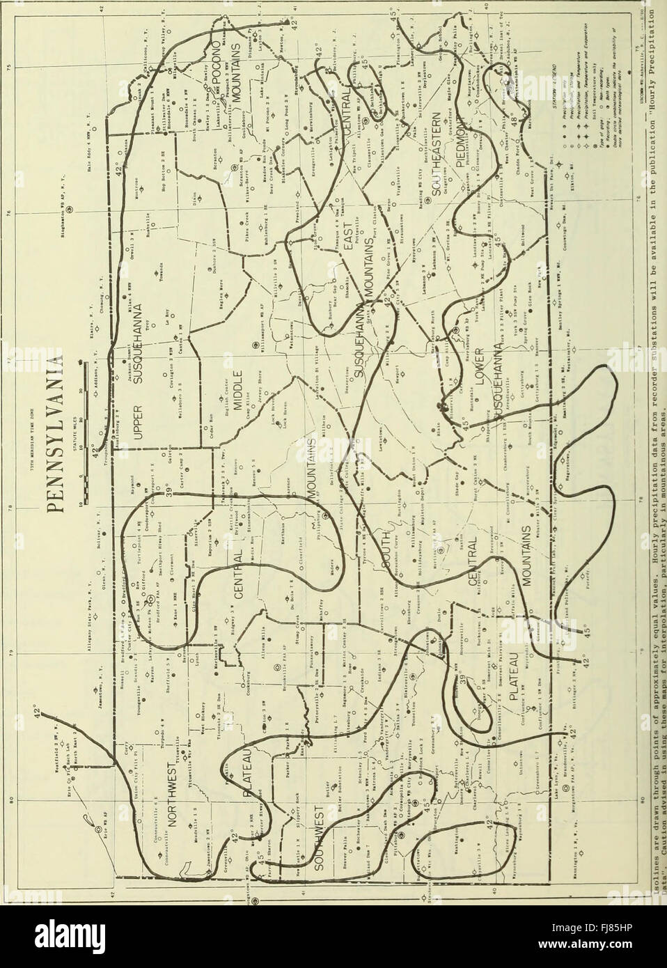Climatological data for Pennsylvania from 1960, focusing on weather ...