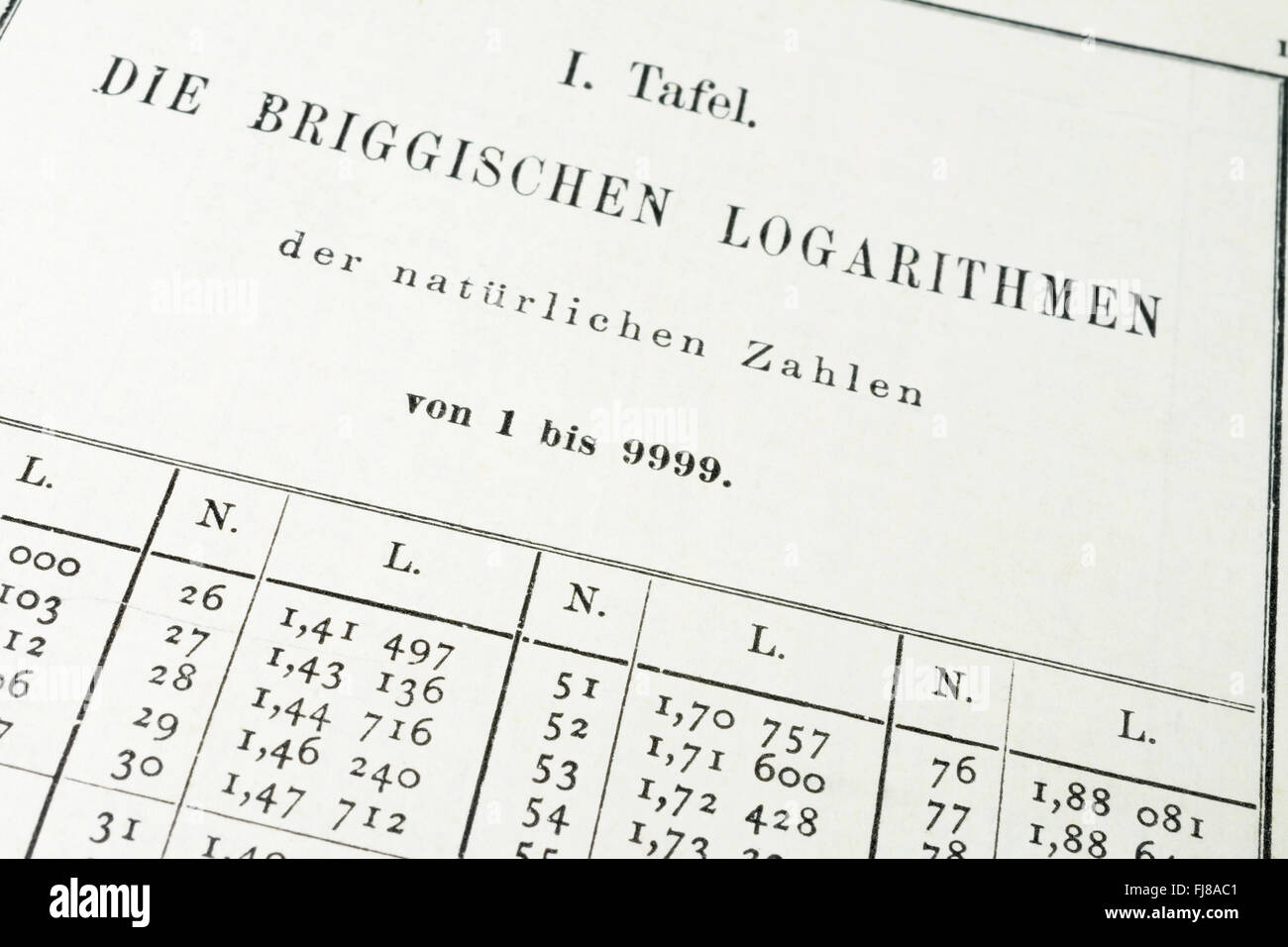 Mathematic figures in print Stock Photo - Alamy