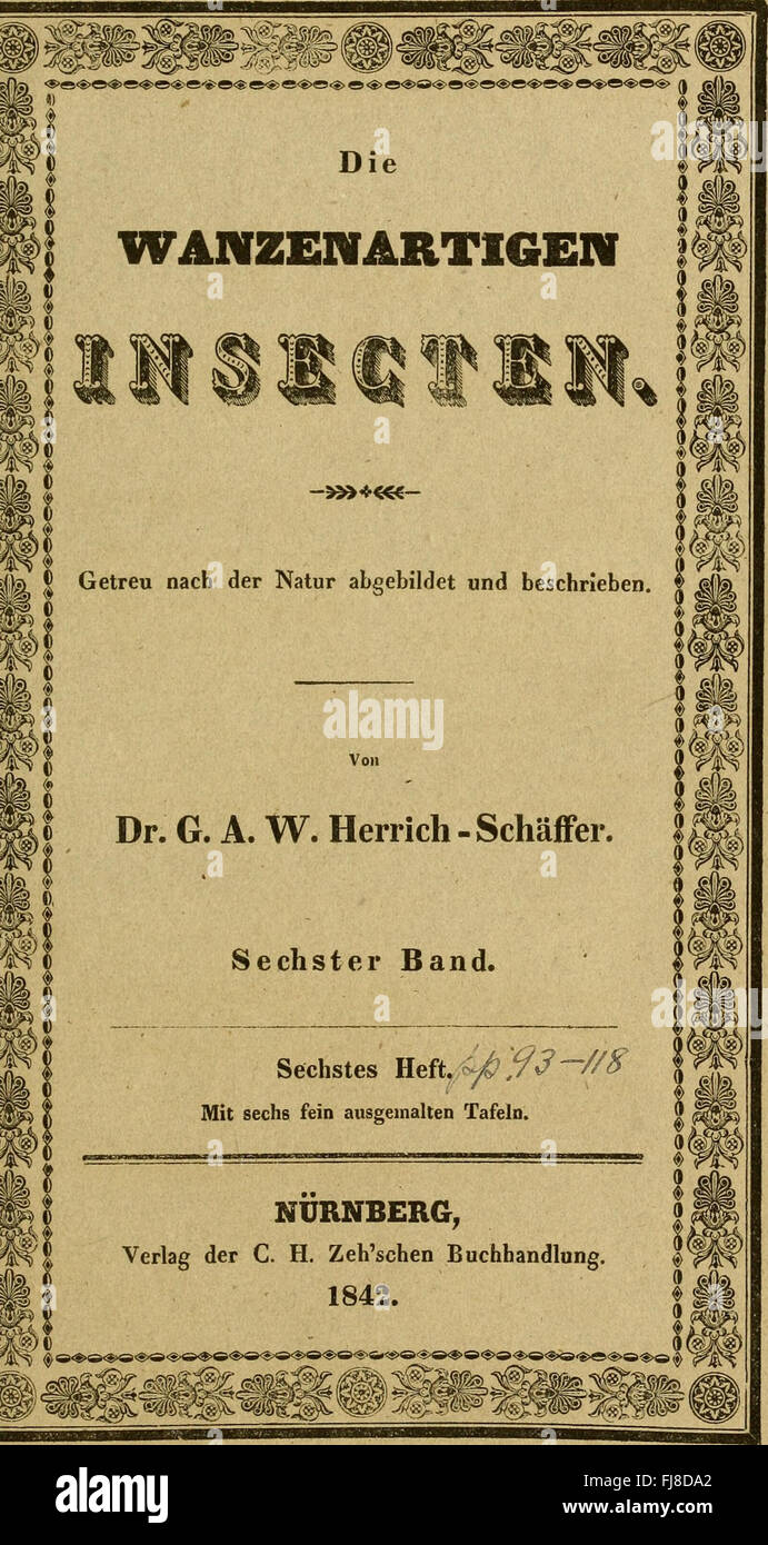 An 1831 work on true bugs (Hemiptera), featuring detailed illustrations ...