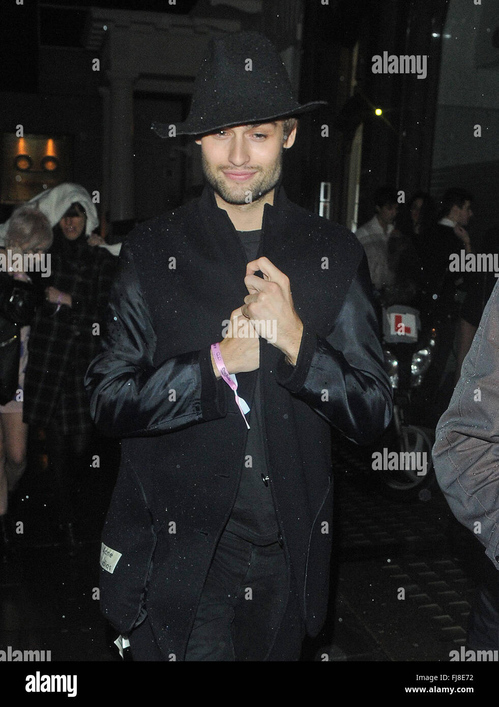 Actor Douglas Booth seen leaving Tape Nightclub in London after ...