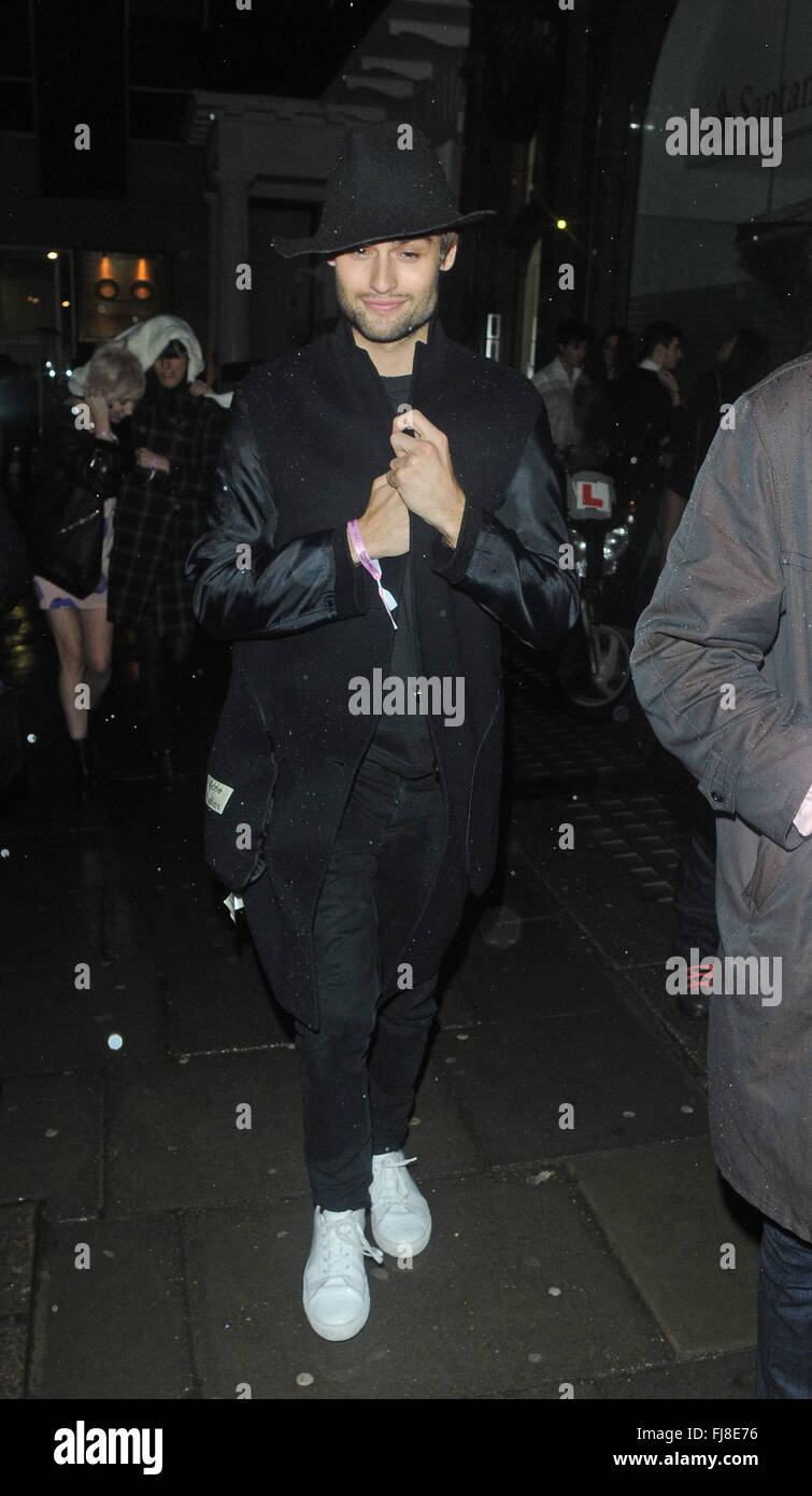 Actor Douglas Booth seen leaving Tape Nightclub in London after ...