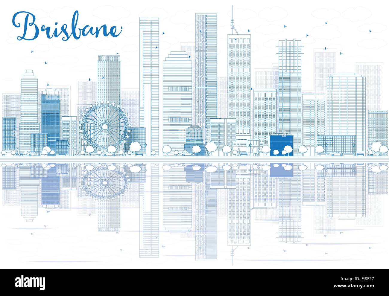 Queensland outline vector hi-res stock photography and images - Alamy