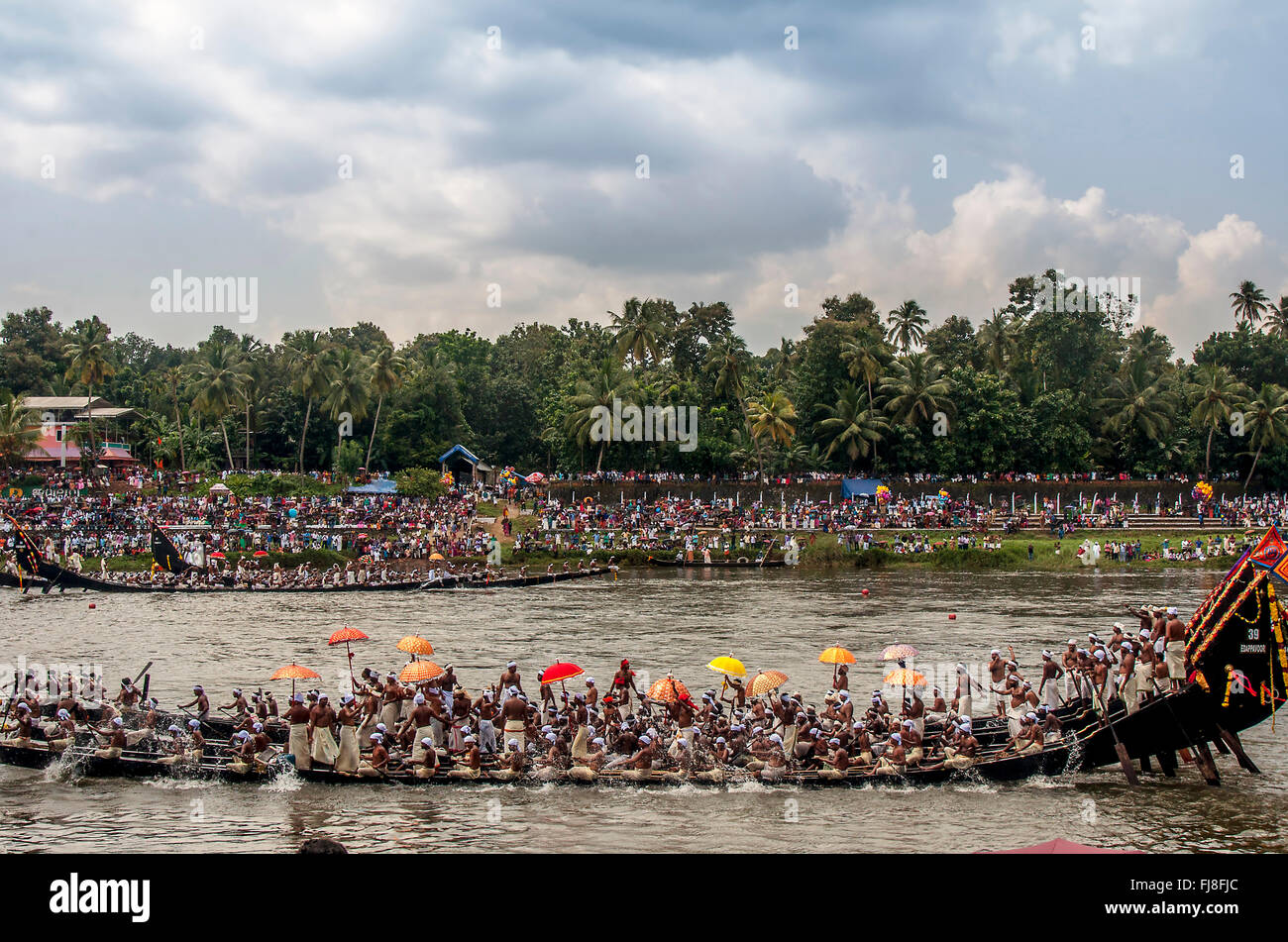 Snake boat race, onam festival, kerala, india, asia Stock Photo - Alamy