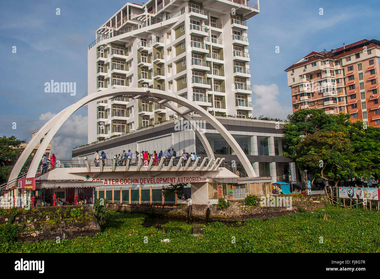 Rainbow bridge marine drive, kerala, india, asia Stock Photo - Alamy