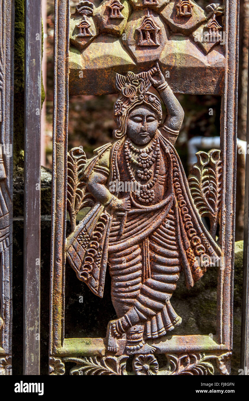 Ancient Indian Paintings Folklore Museum Stock Photo