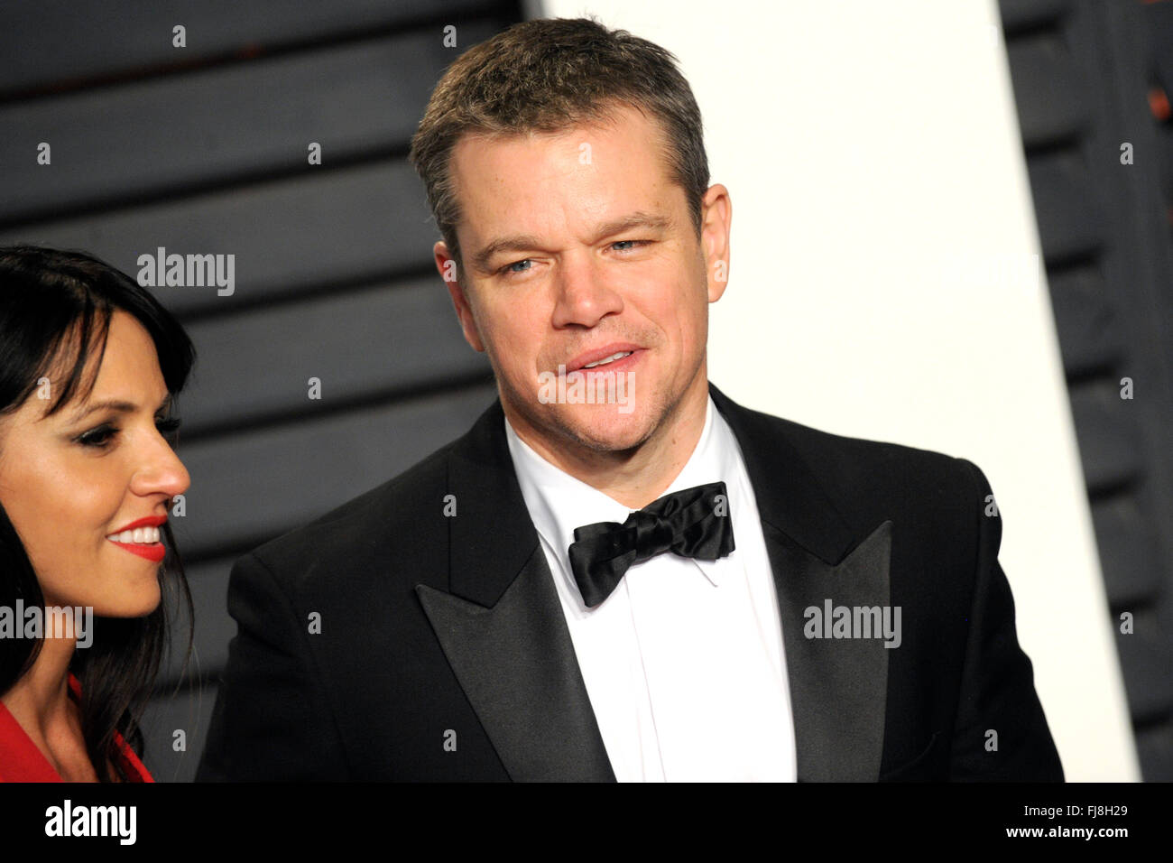 Matt Damon attending the 2016 Vanity Fair Oscar Party Hosted By Graydon ...