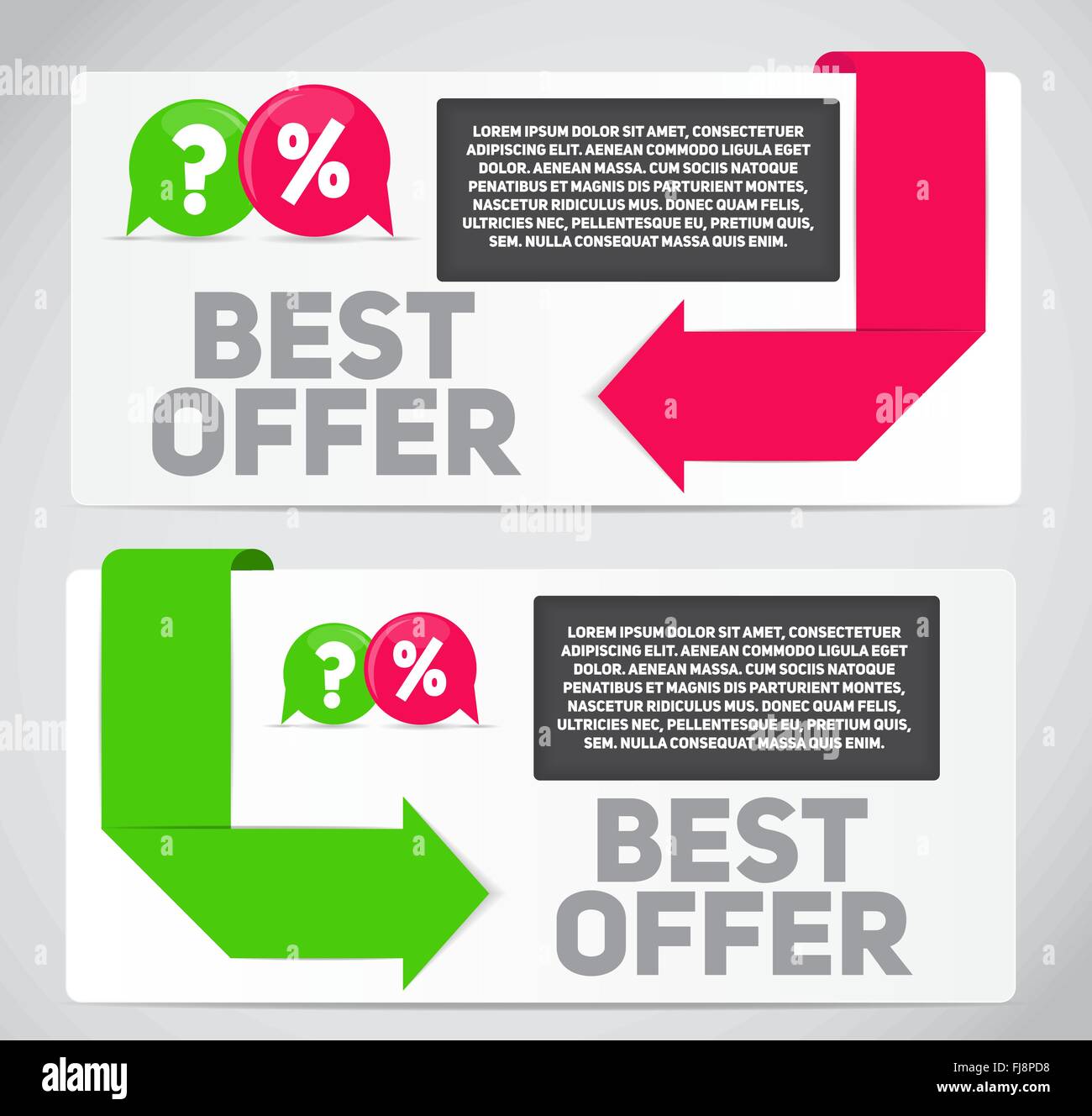 Best Offer Sale Banner with Place for Your Text. Vector Illustra Stock ...