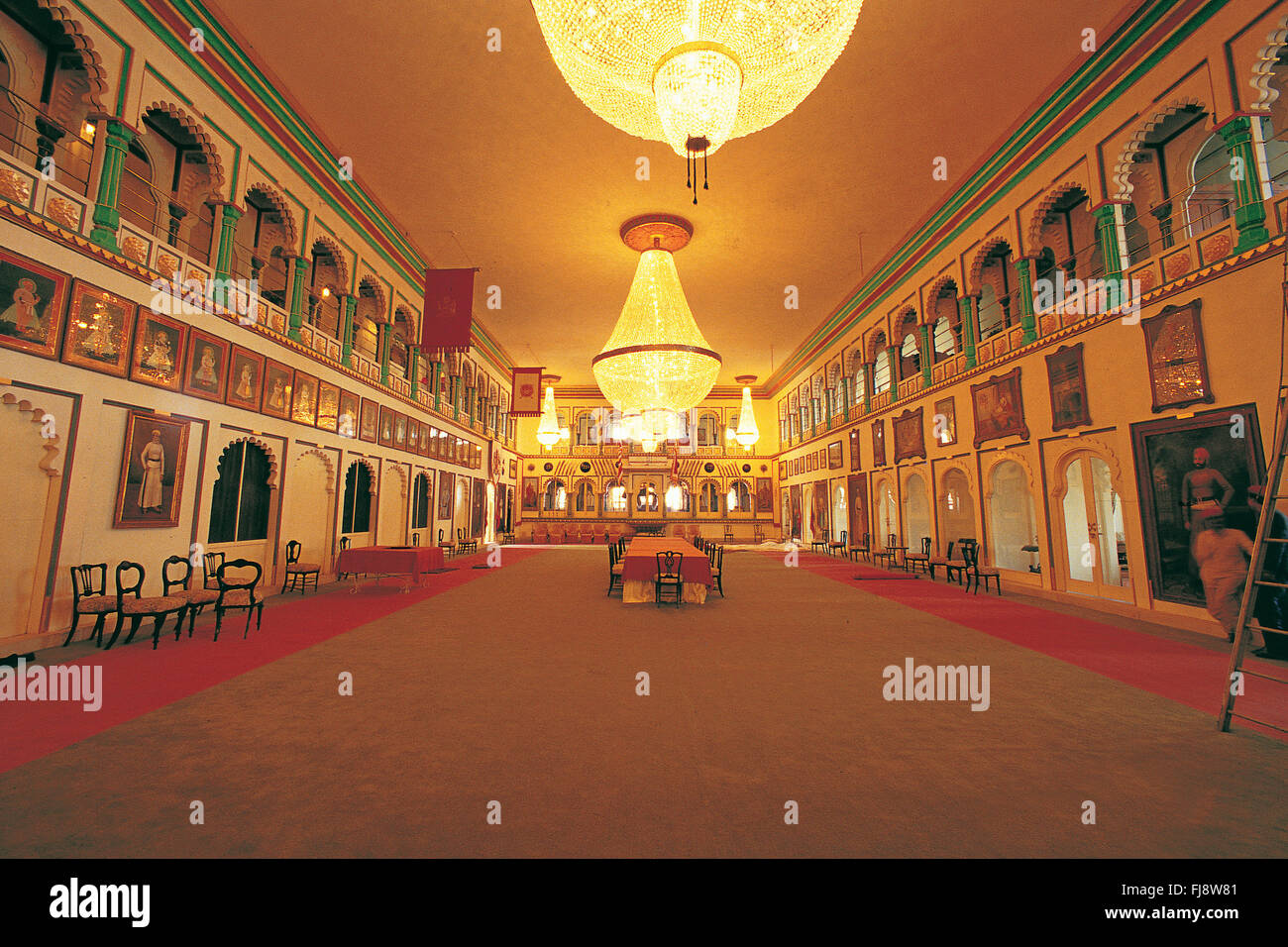 Durbar hall fateh prakash palace, udaipur, rajasthan, india, asia Stock ...