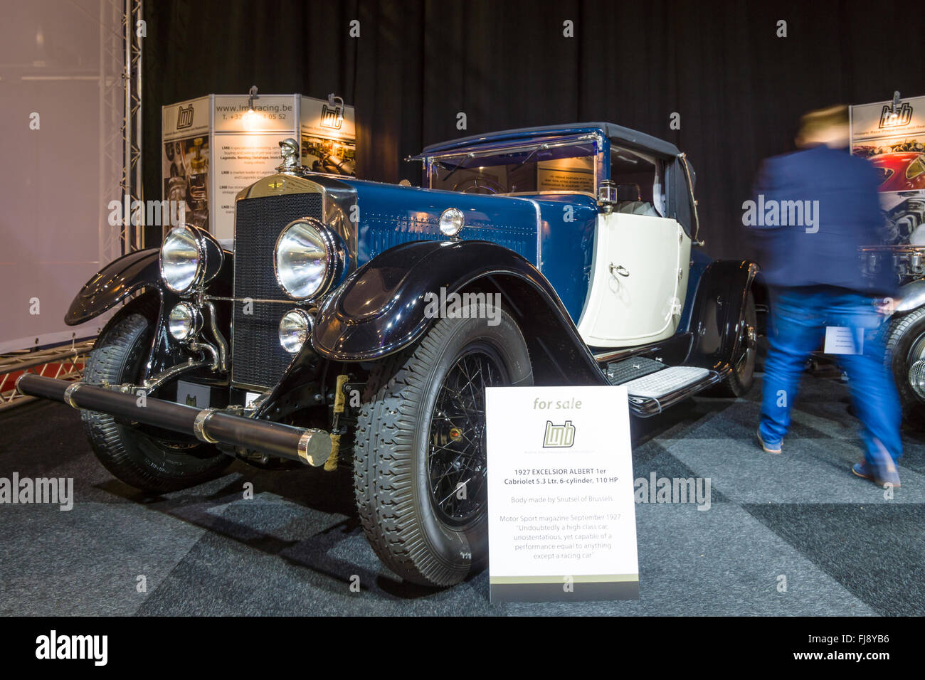 Vintage car Excelsior Albert 1, Cabriolet, 1927 Stock Photo - Alamy