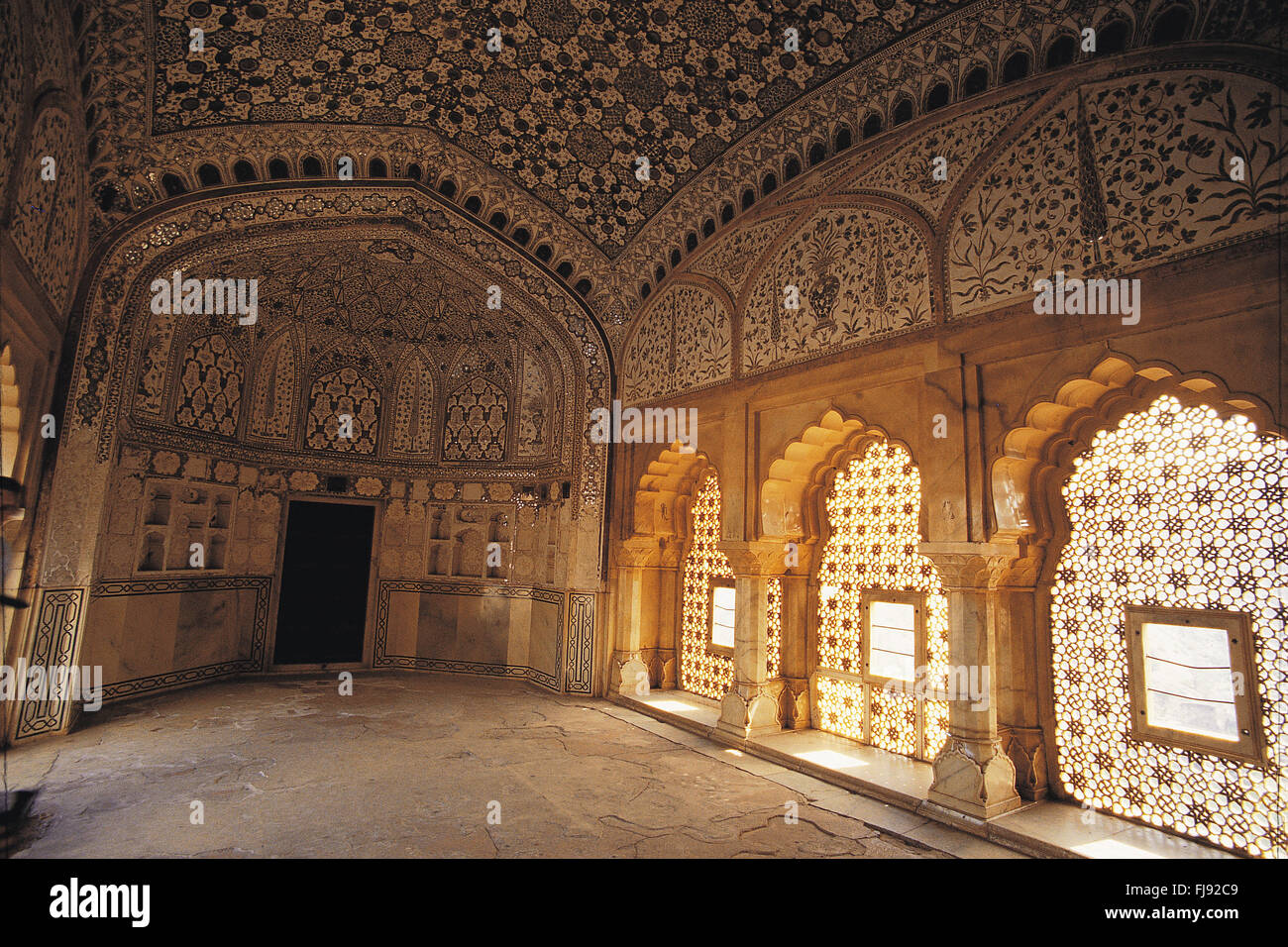 Sheesh mahal, amber chamber, rajasthan, india, asia Stock Photo - Alamy