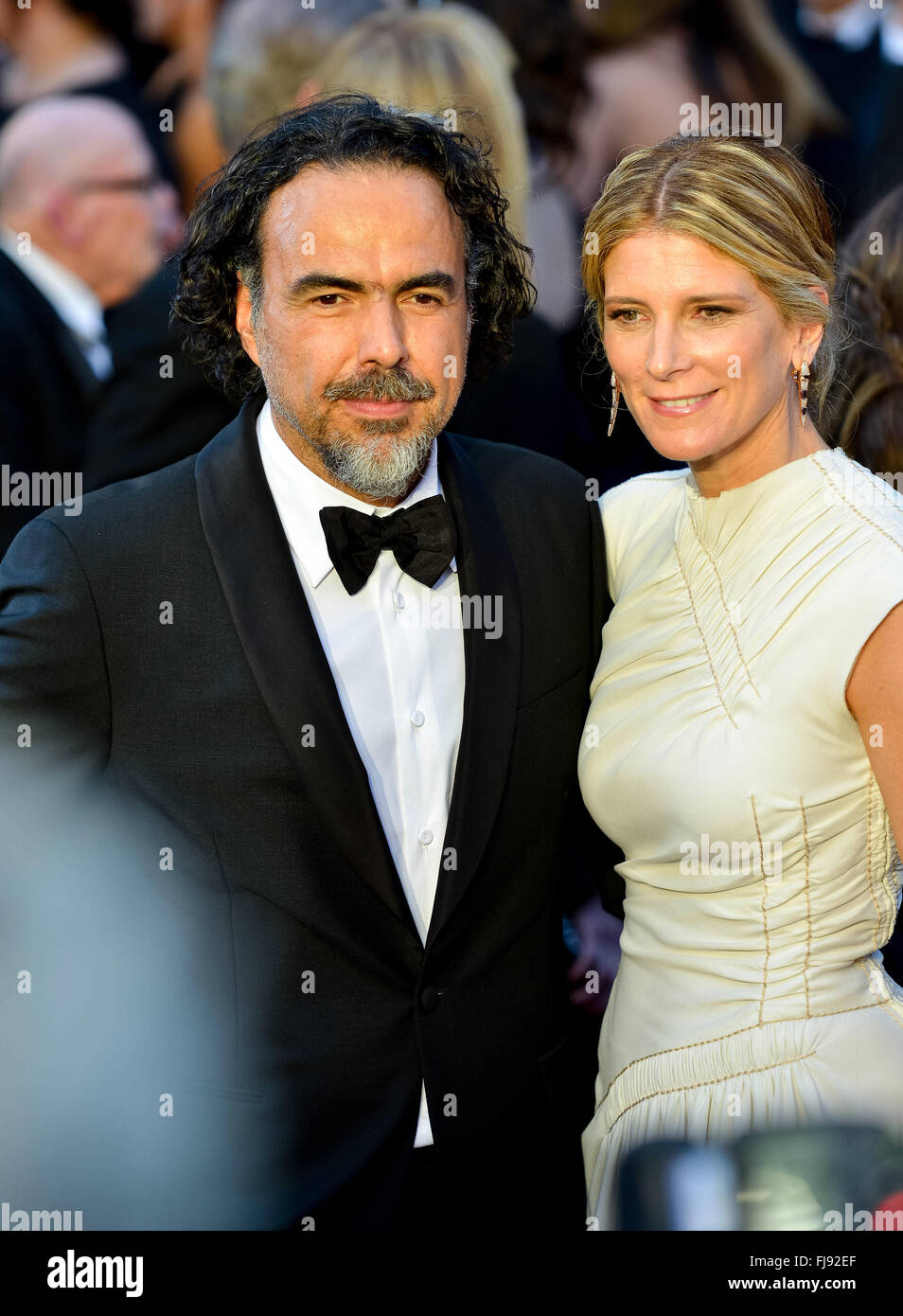 Director Alejandro Gonzalez Inarritu and Maria Eladia Hagerman arrive ...