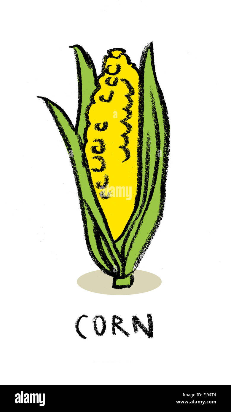 Stylized corn hi-res stock photography and images - Alamy