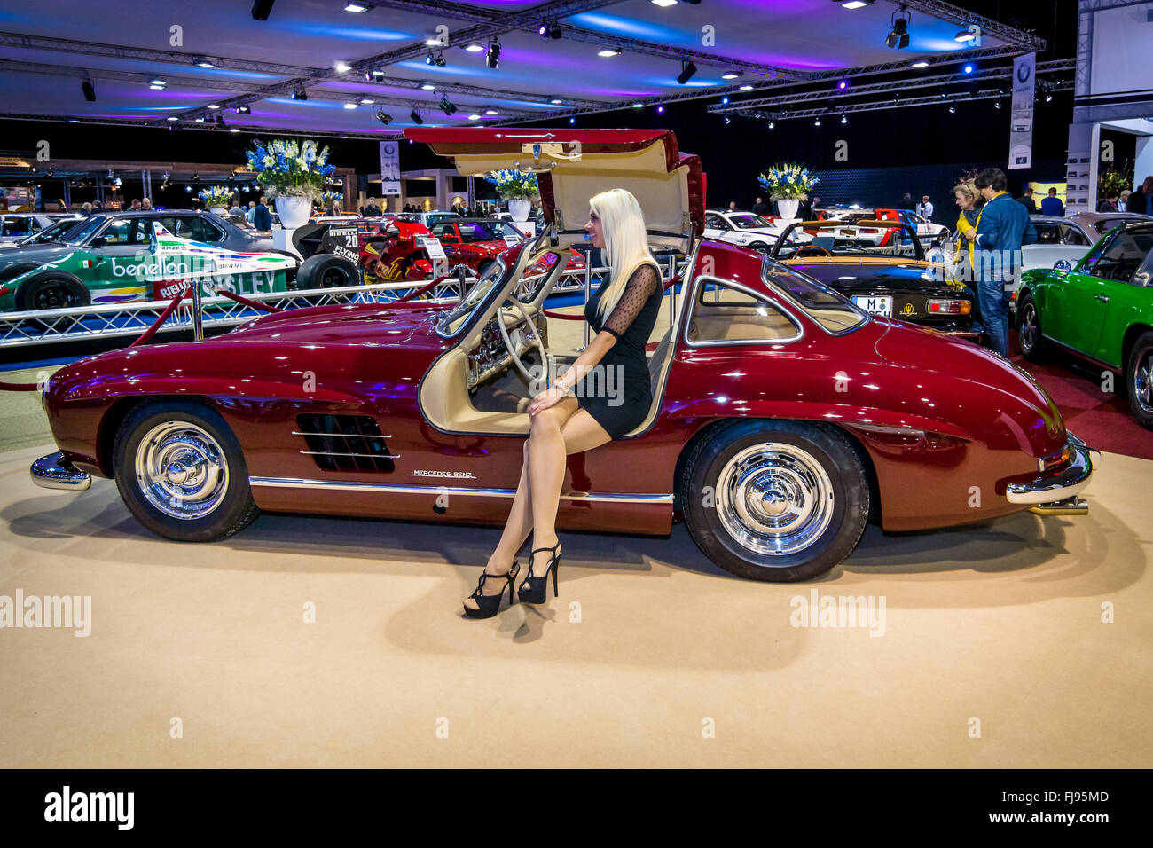 Sports car Mercedes-Benz 300 SL. Stand of company "HK-Engineering Stock ...