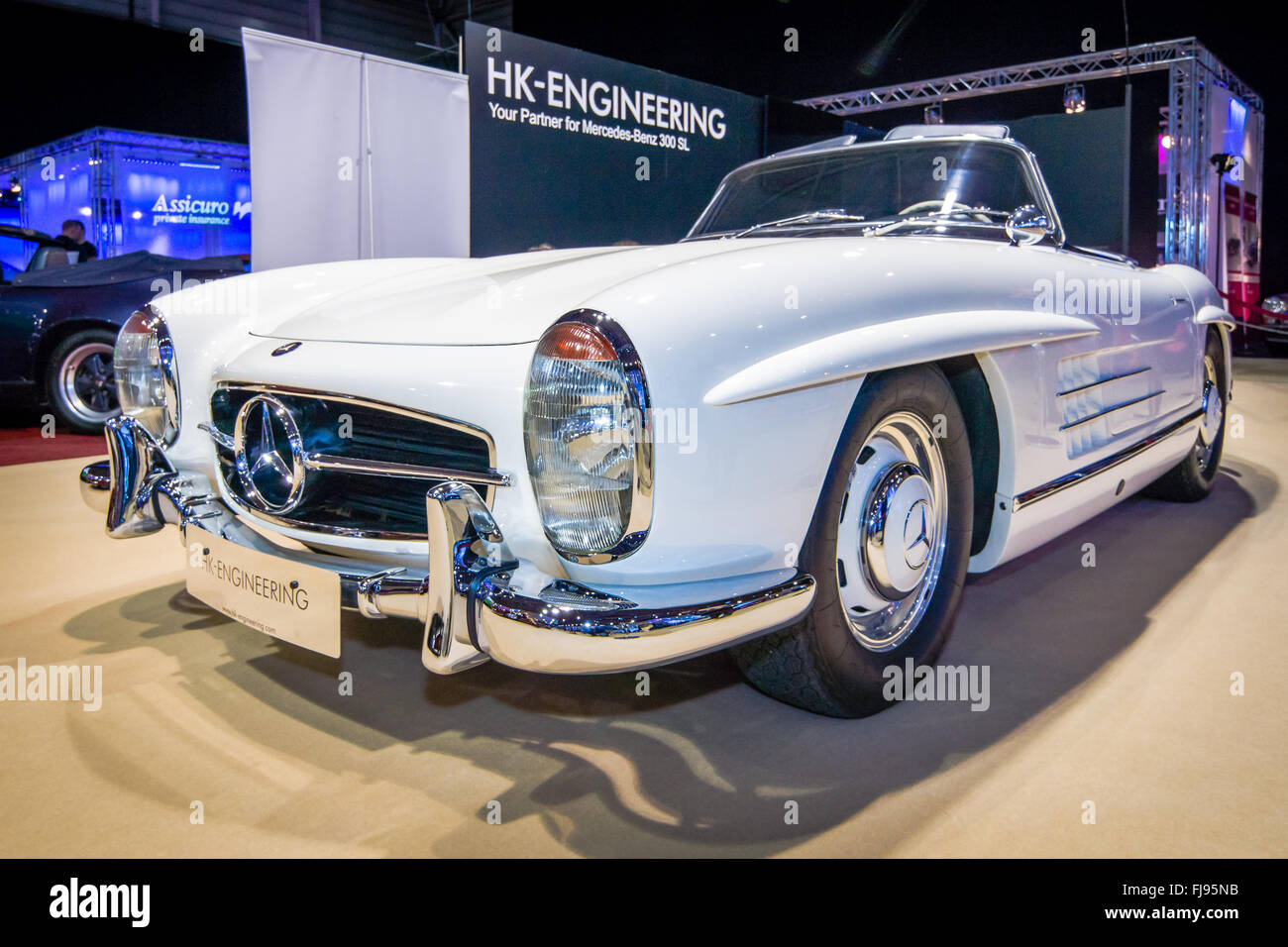 Sports car Mercedes-Benz 300 SL. Stand of company "HK-Engineering Stock ...