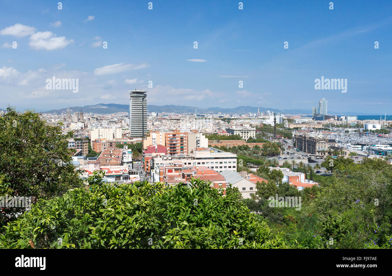 Barcelona City View Stock Photo - Alamy