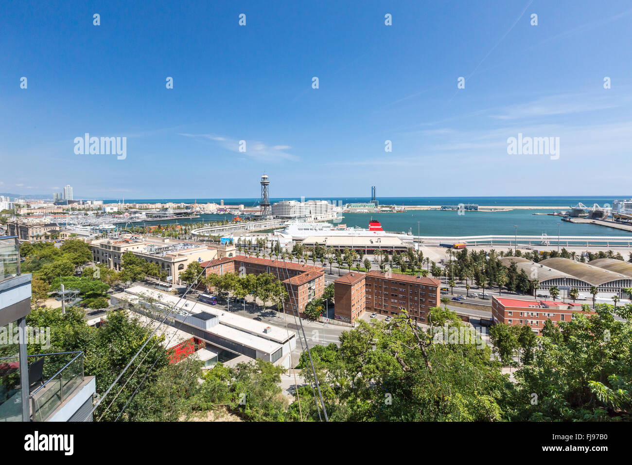Barcelona City View Stock Photo - Alamy