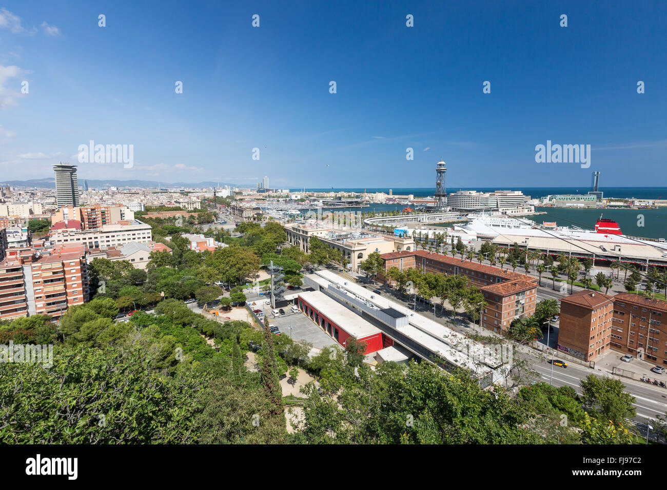 Barcelona City View Stock Photo - Alamy