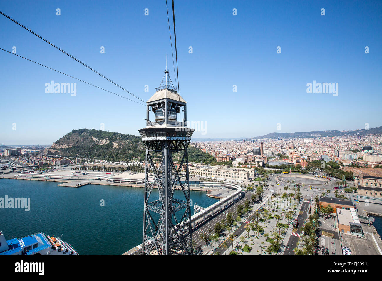 Funicular in Barcelona Stock Photo - Alamy