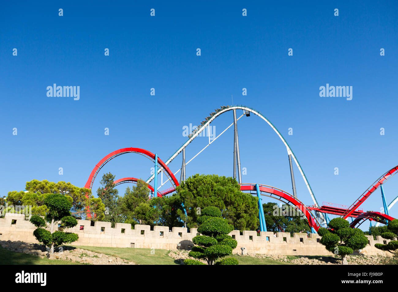 Theme park roller coaster rides hi-res stock photography and images - Alamy