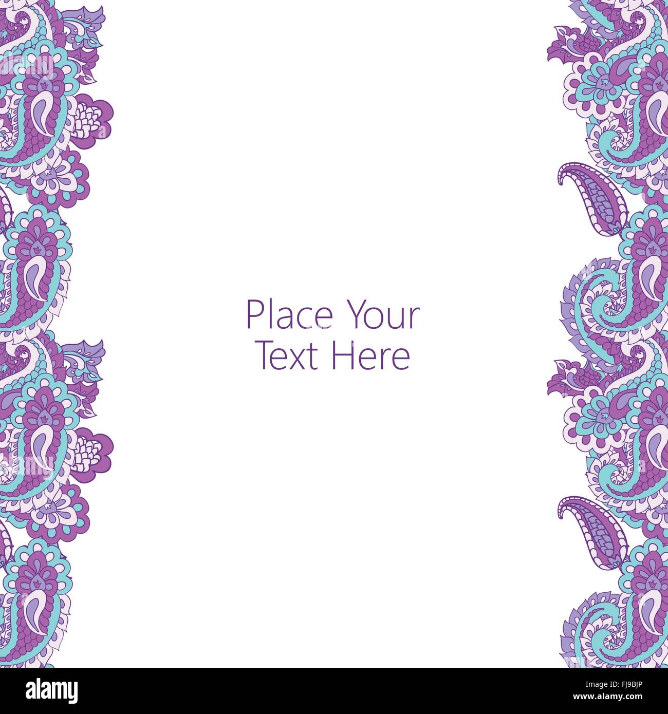 Abstract paisley border Stock Vector Image & Art - Alamy