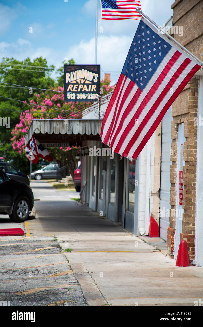 Main street in Texas Stock Photo - Alamy