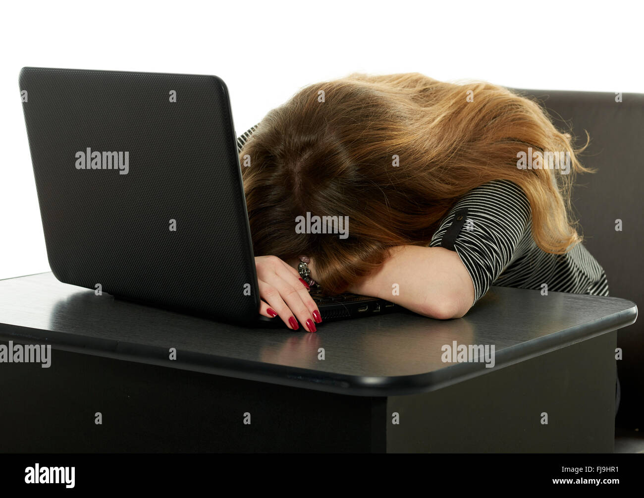 Person falling asleep desk hi-res stock photography and images - Alamy
