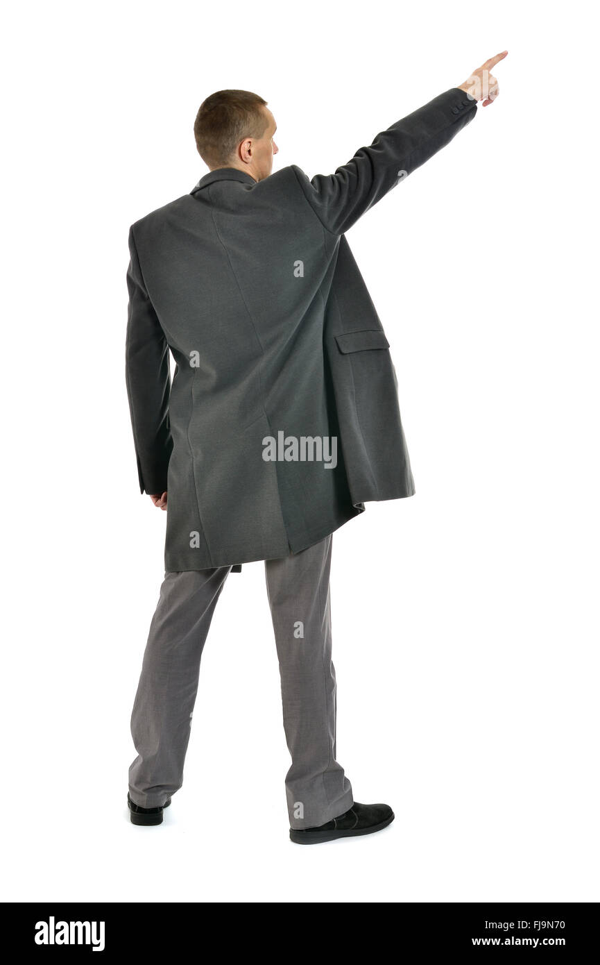 Person pointing down Cut Out Stock Images & Pictures - Alamy